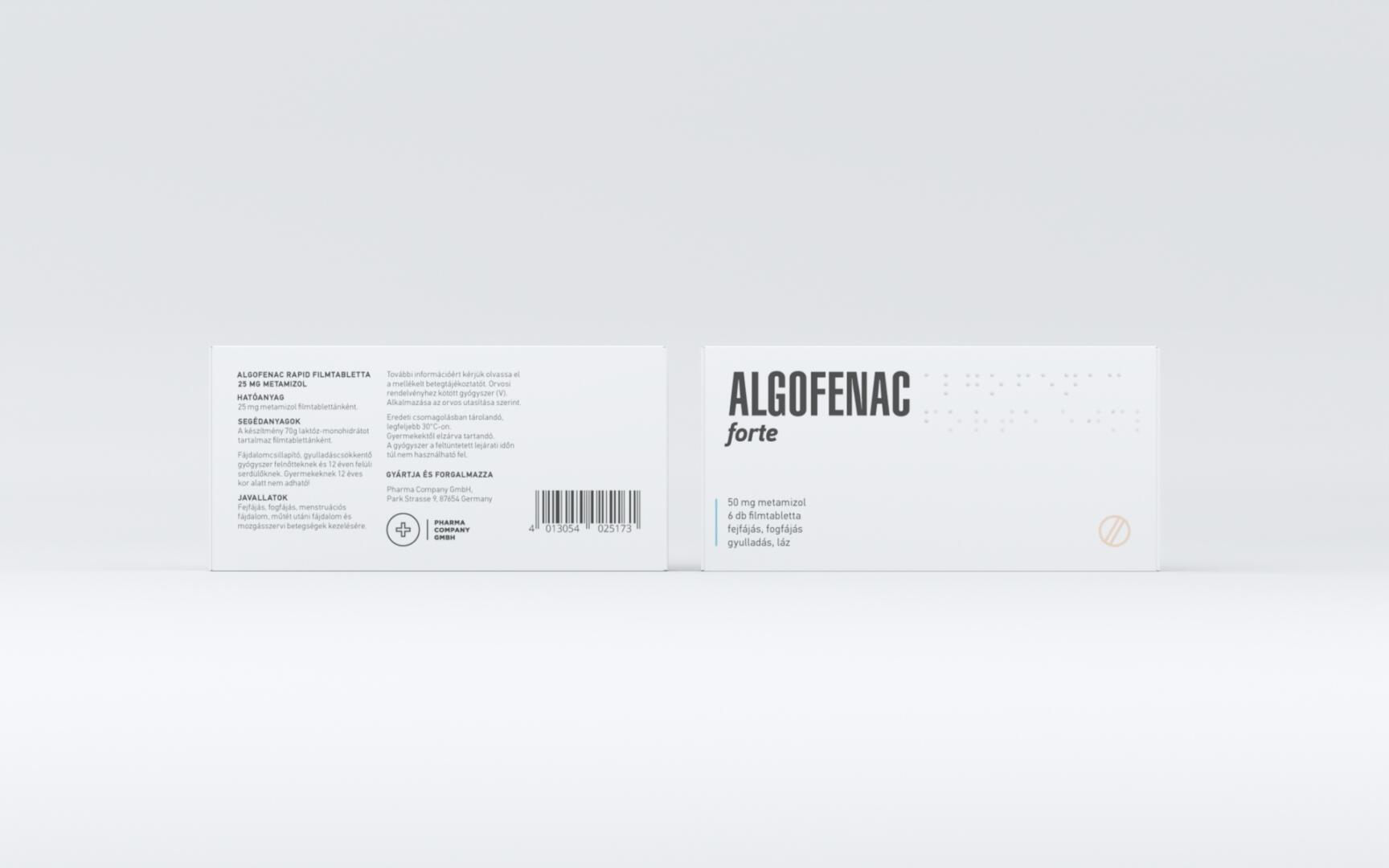ALGOFENAC – medicine package design – Packaging Of The World