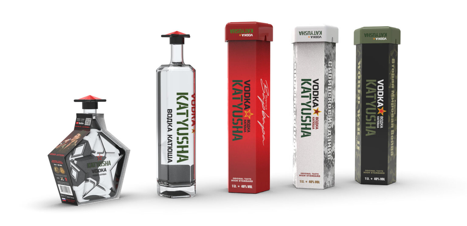 Katyusha Vodka Star – 75cl – Packaging Of The World