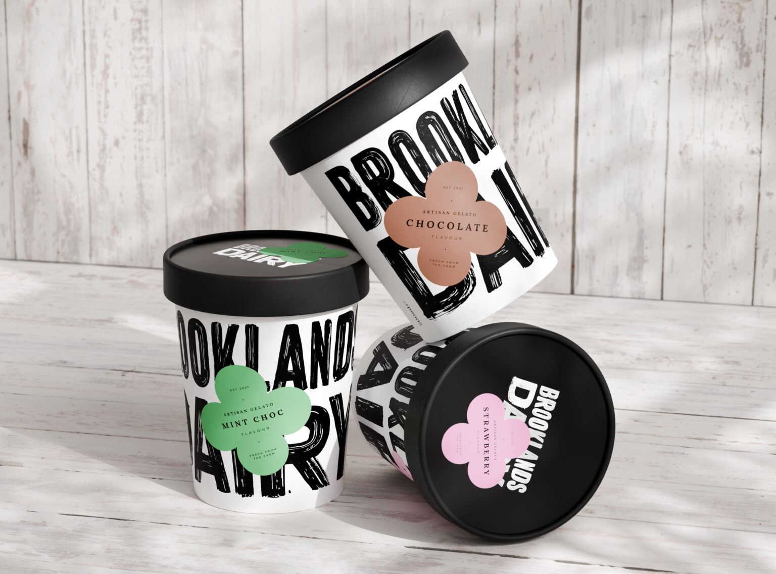 Brooklands Dairy – artisanal gelato – Packaging Of The World