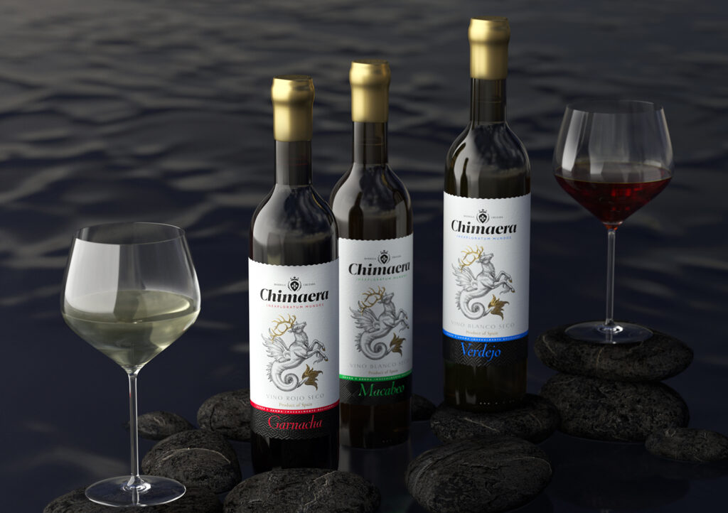 Chimaera. Label design for red and white wines – Packaging Of The World