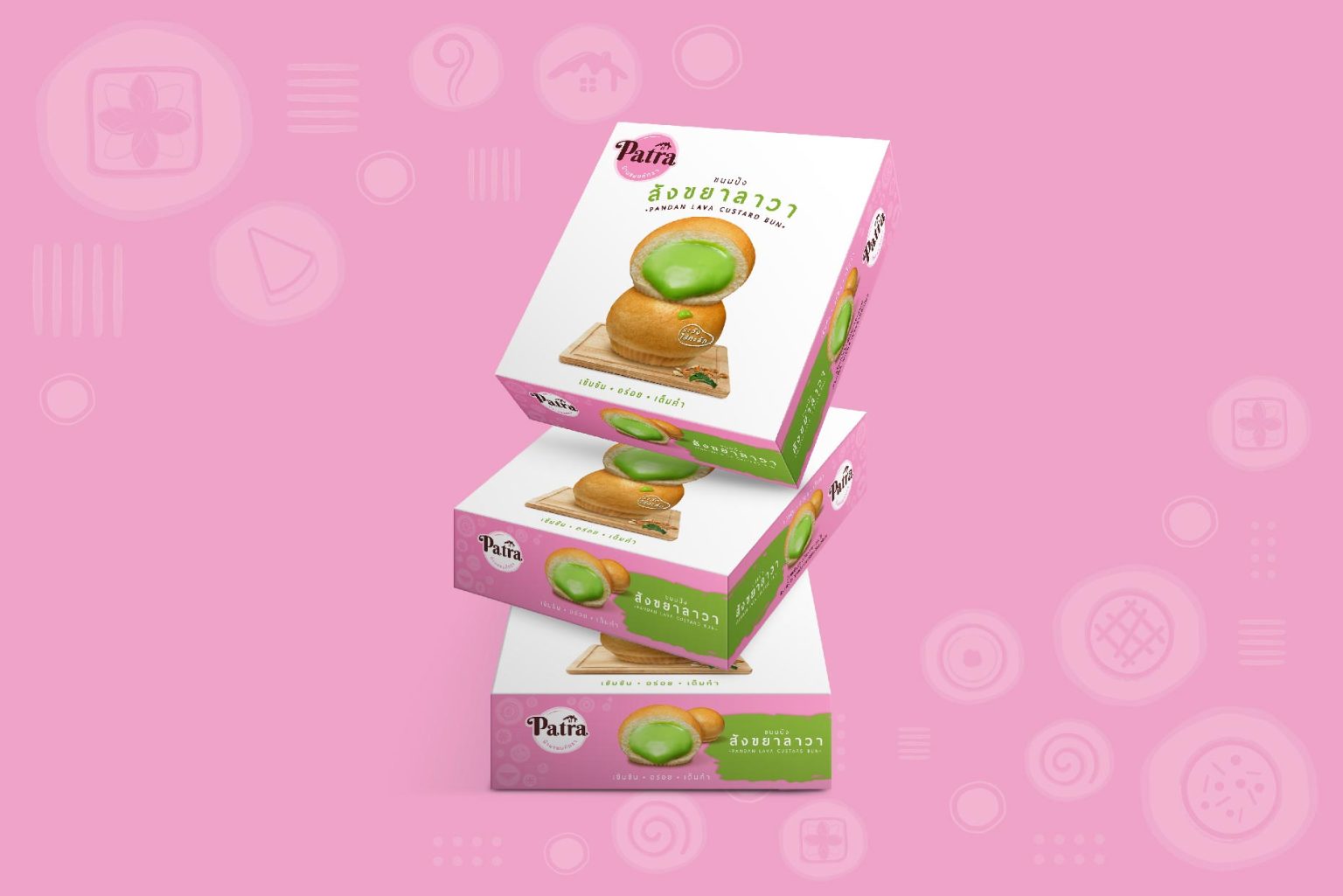 Baan Kanom Patha – Custard Bun : Packaging Design Project – Packaging ...