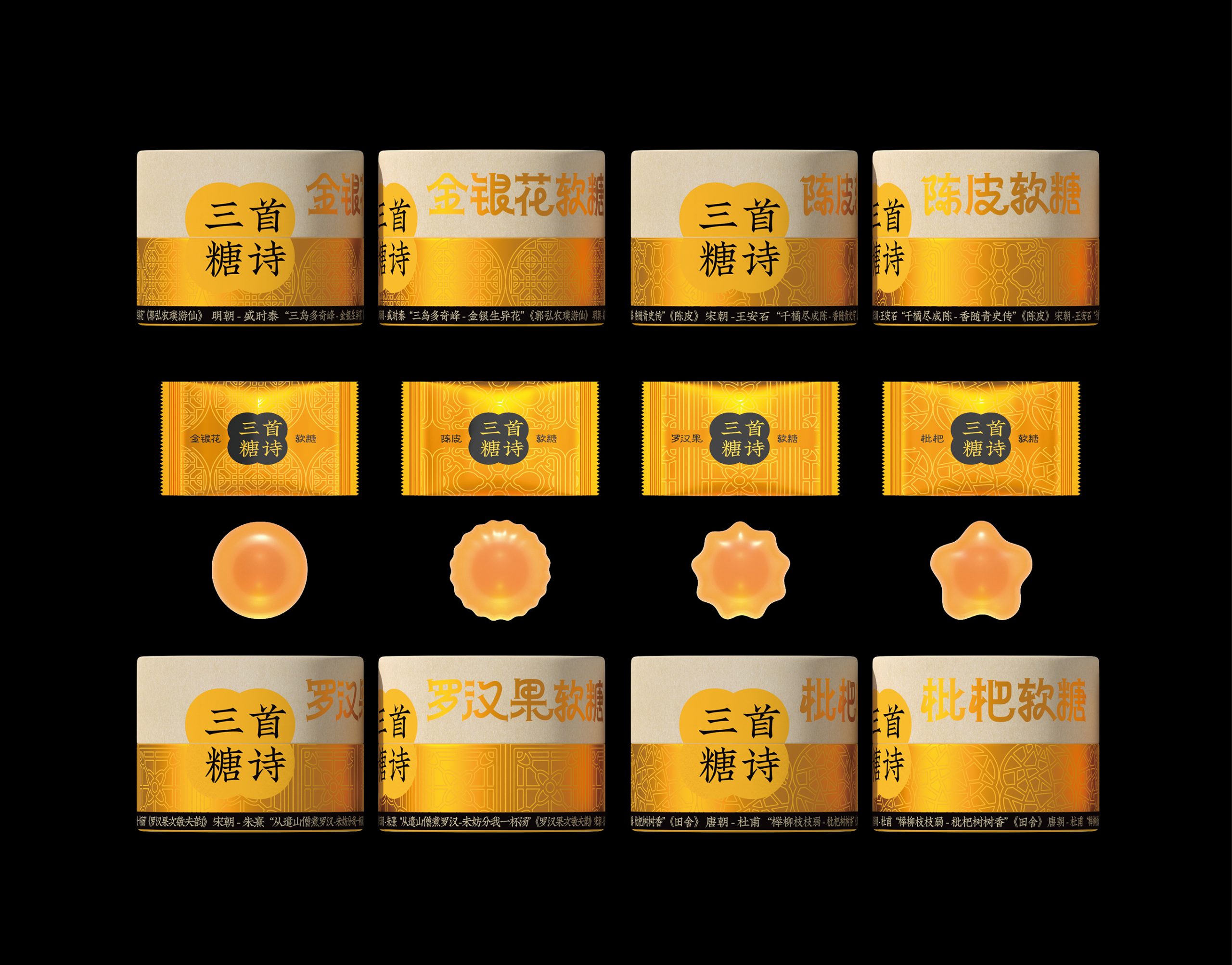 Shangzhi × Three Sugar Poems | Gummy Gift Box – Packaging Of The World