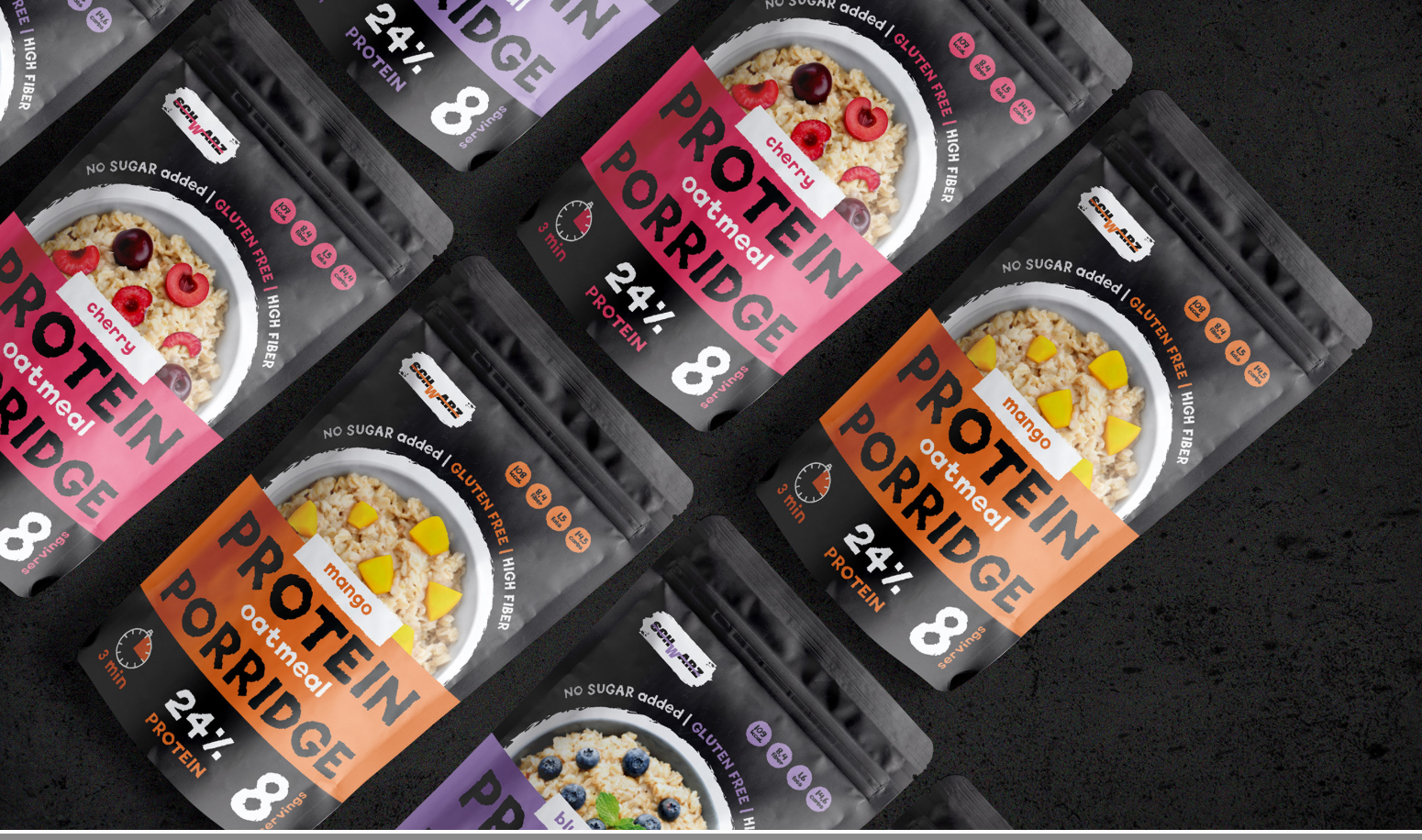 Schwarz protein porridge – Packaging Of The World