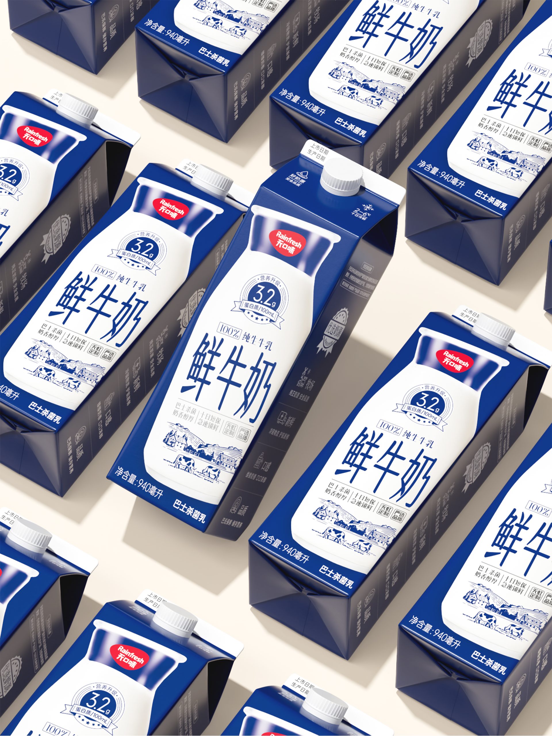 Rainfresh｜100% pure raw milk fresh milk – Packaging Of The World