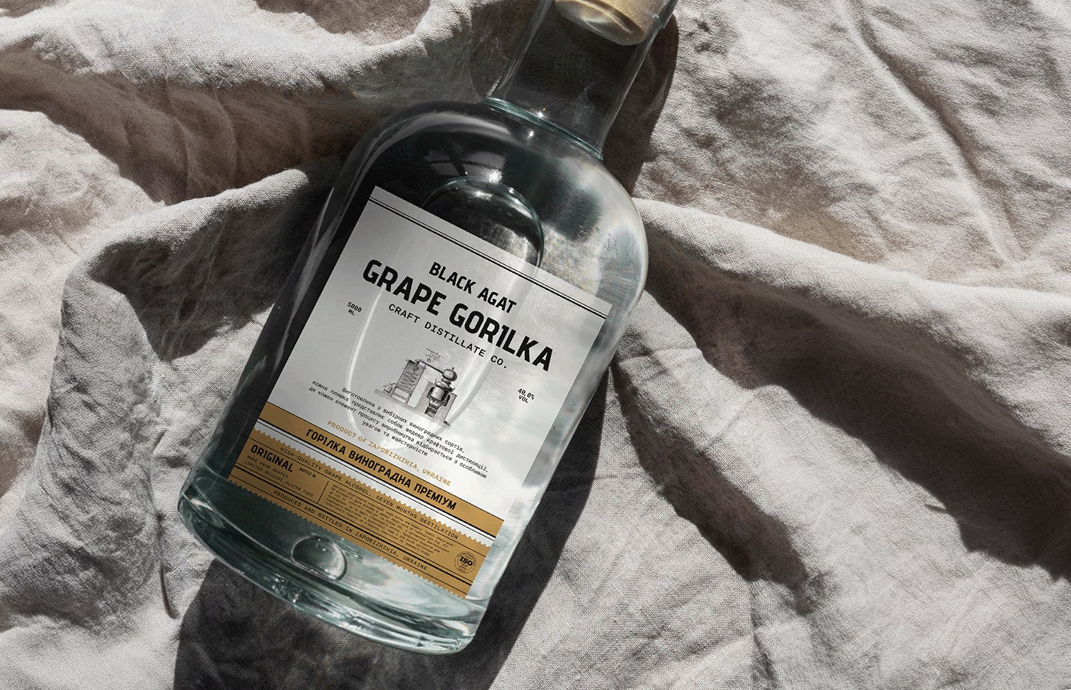 Grappa packaging design, Grape Gorilka – Packaging Of The World