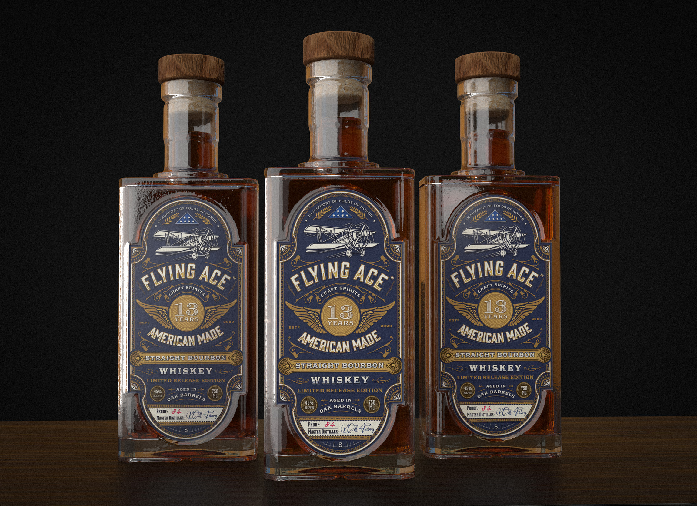 Flying Ace Straight Bourbon Whiskey – Packaging Of The World