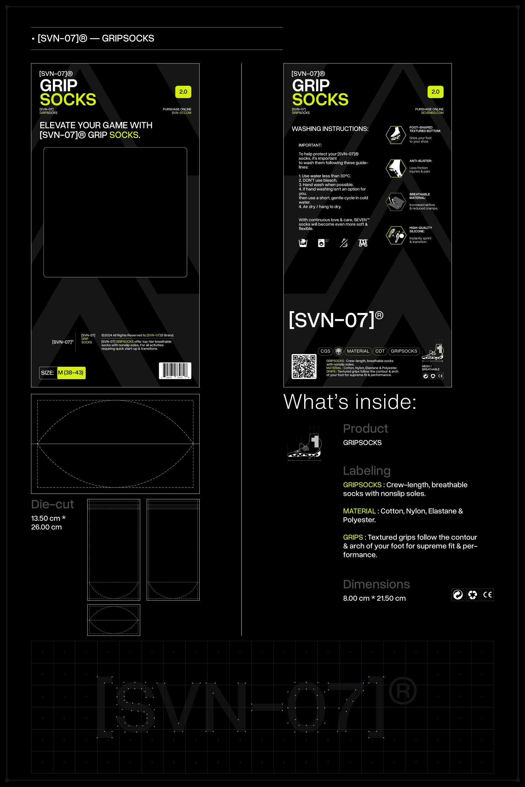 SVN-07 — Grip Socks & Mini-Shinpad – Packaging Of The World