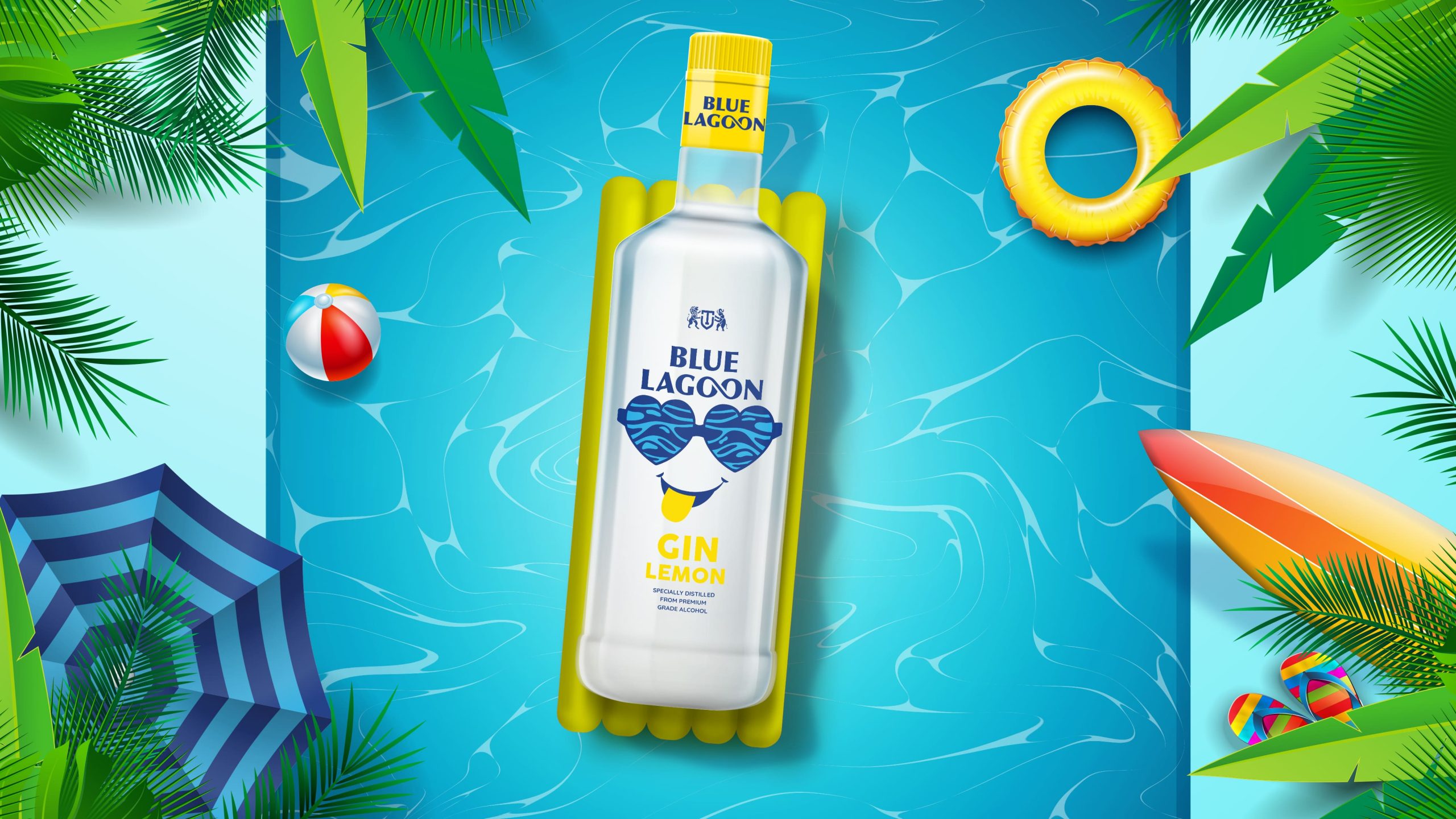 Blue Lagoon Gin – Packaging Of The World