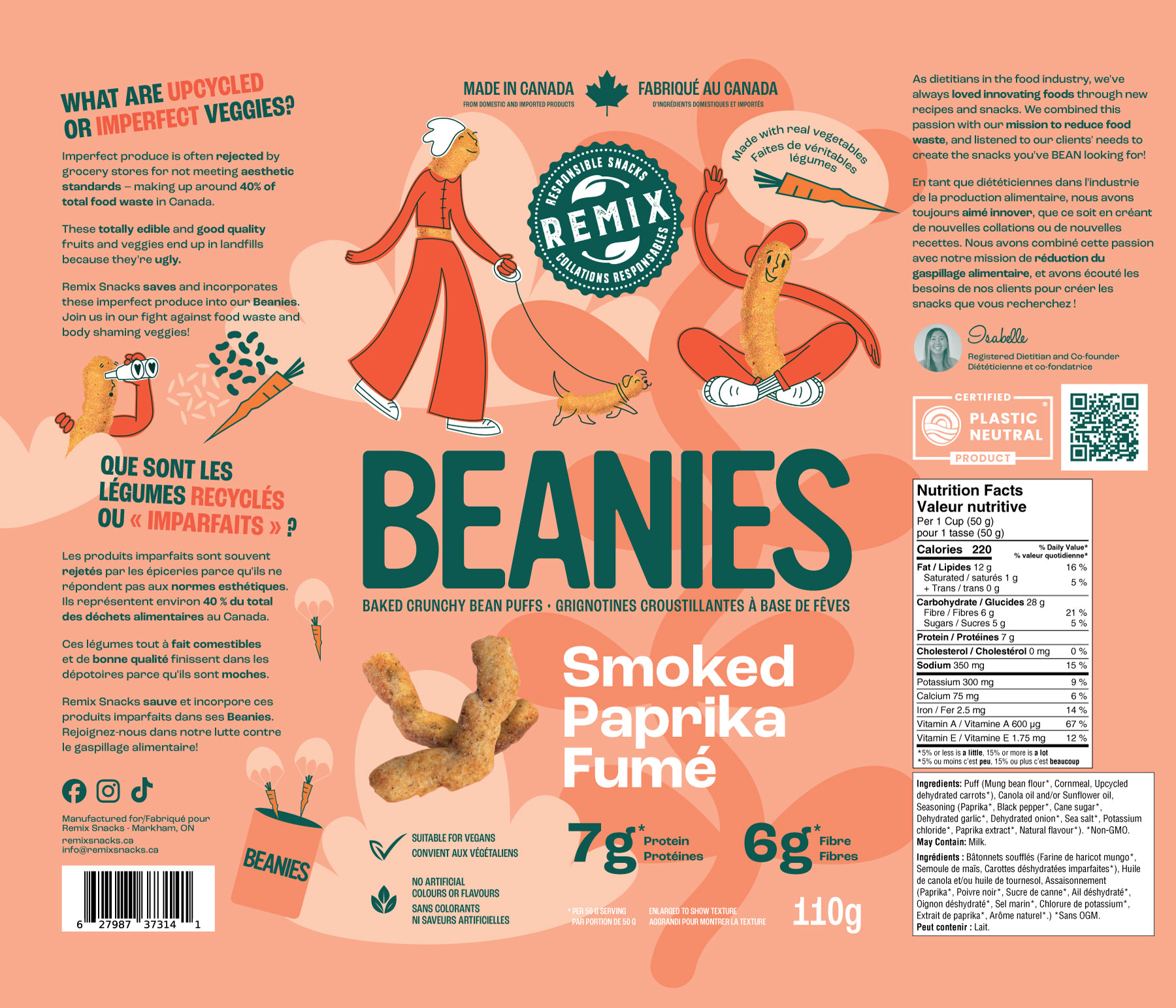 BEANIES Baked Crunchy Bean Puffs – Packaging Of The World