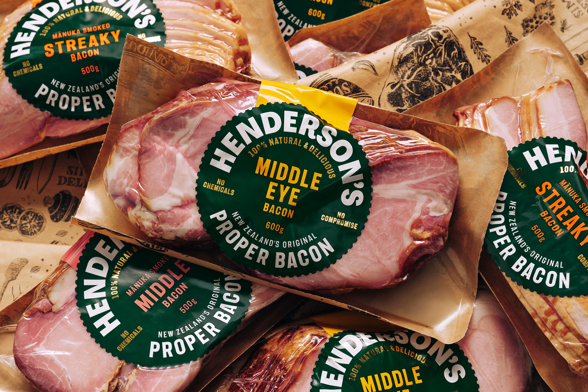 Henderson’s Proper Bacon refresh – Packaging Of The World