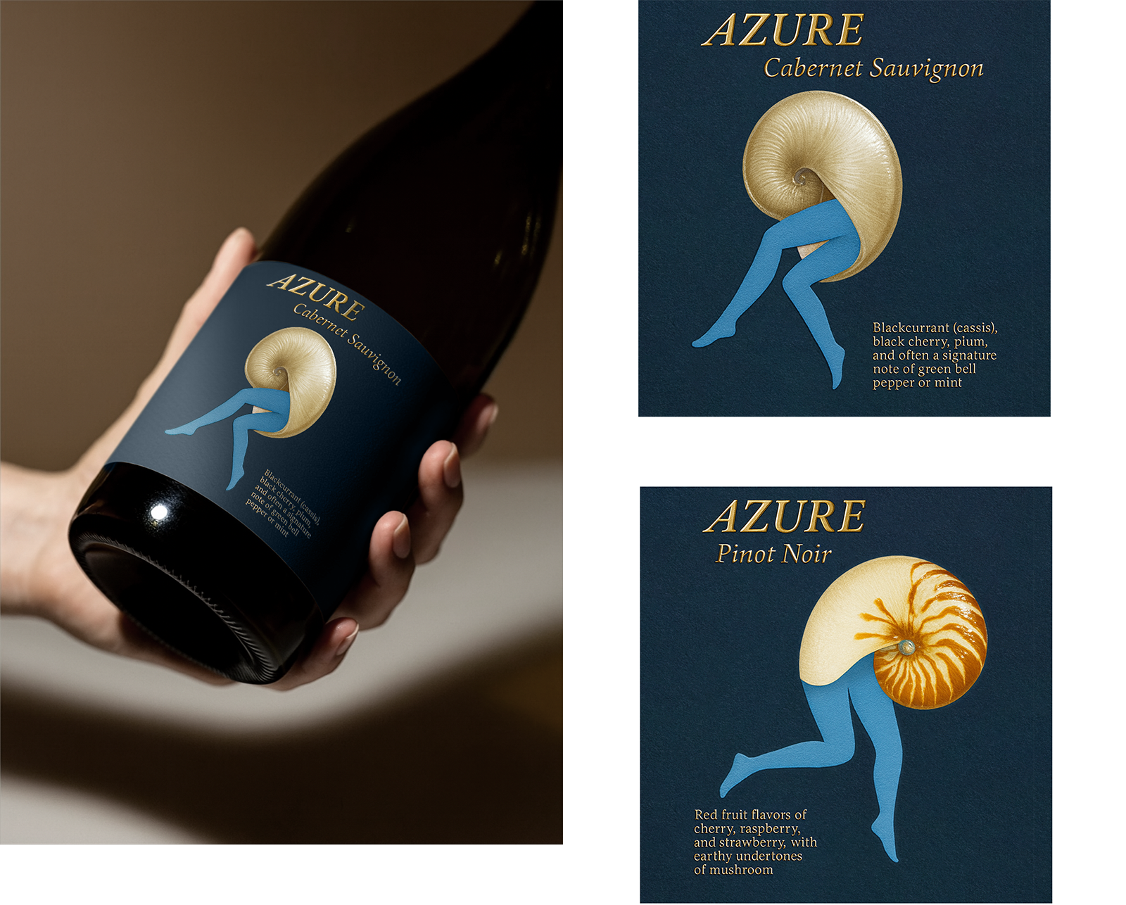 AZURE Wine: The Summer and Lightness of the Mediterranean – Packaging ...