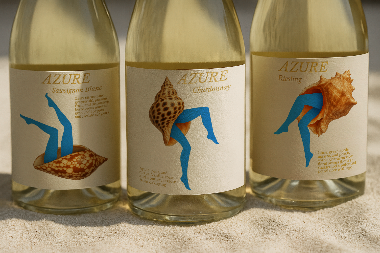 AZURE Wine: The Summer and Lightness of the Mediterranean – Packaging ...