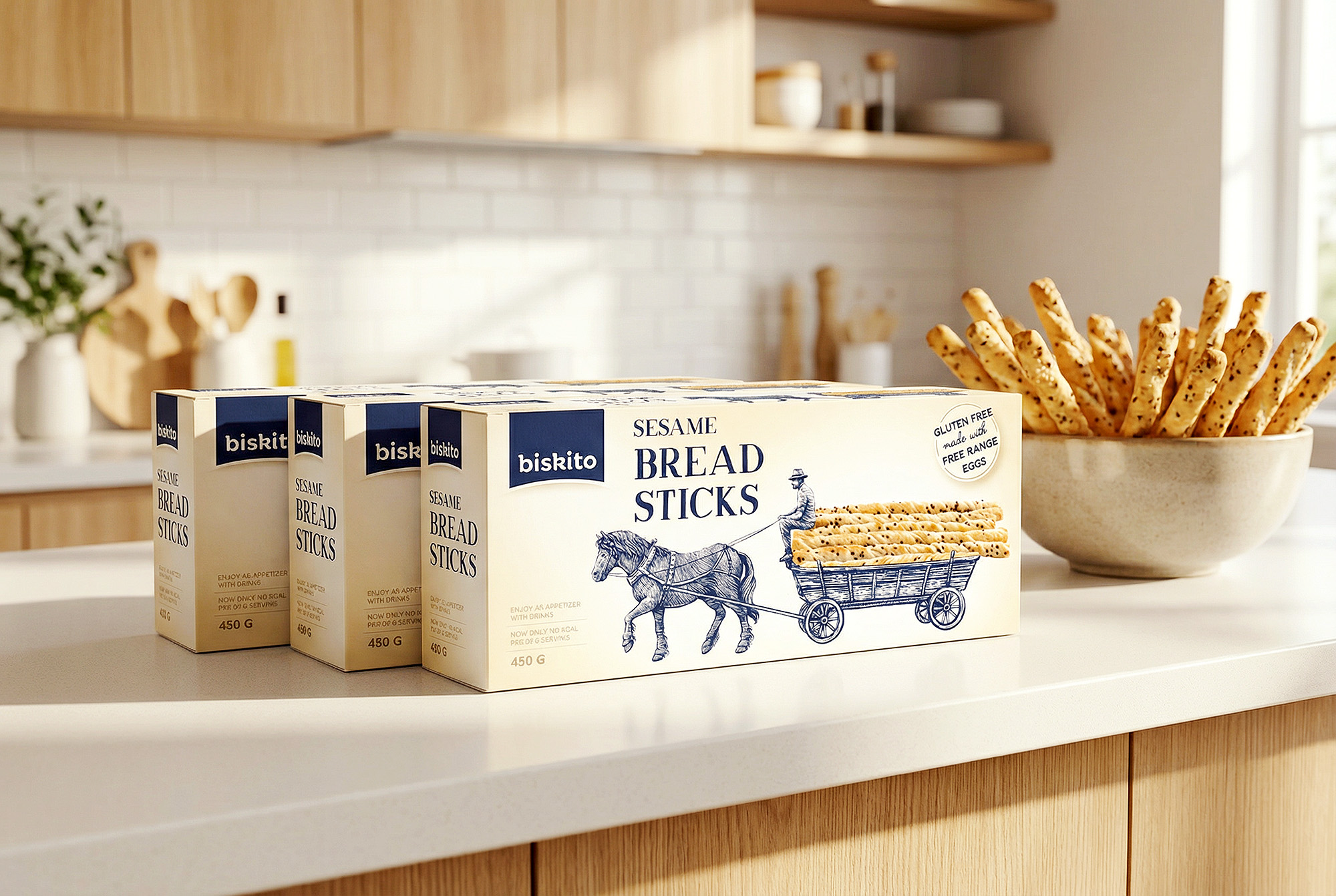 Biskito Sesame Bread Sticks – Packaging Of The World