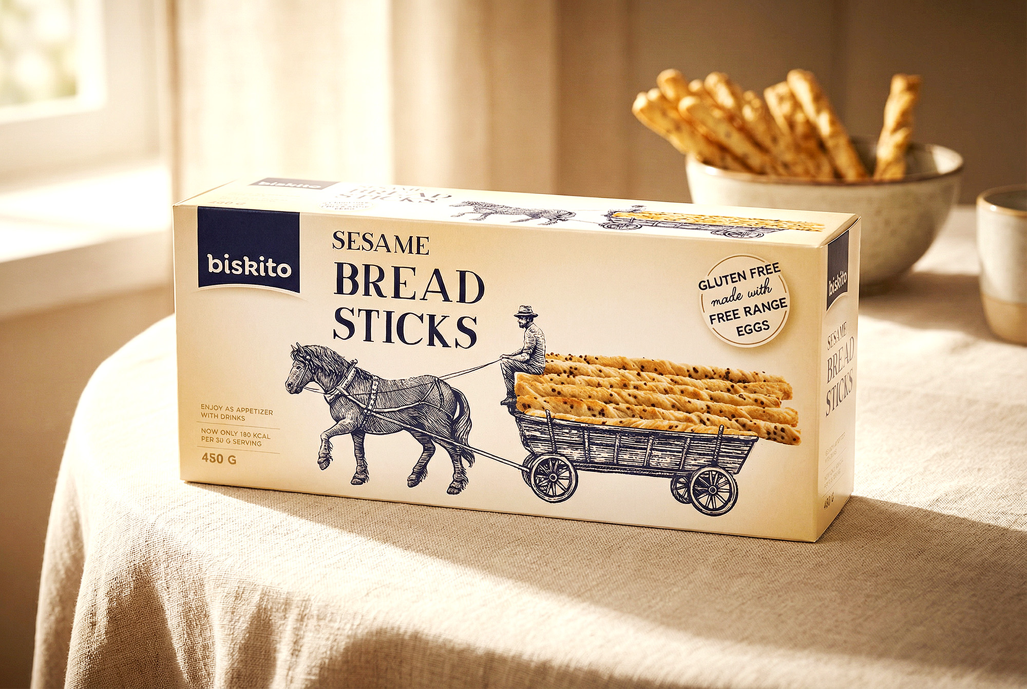 Biskito Sesame Bread Sticks – Packaging Of The World