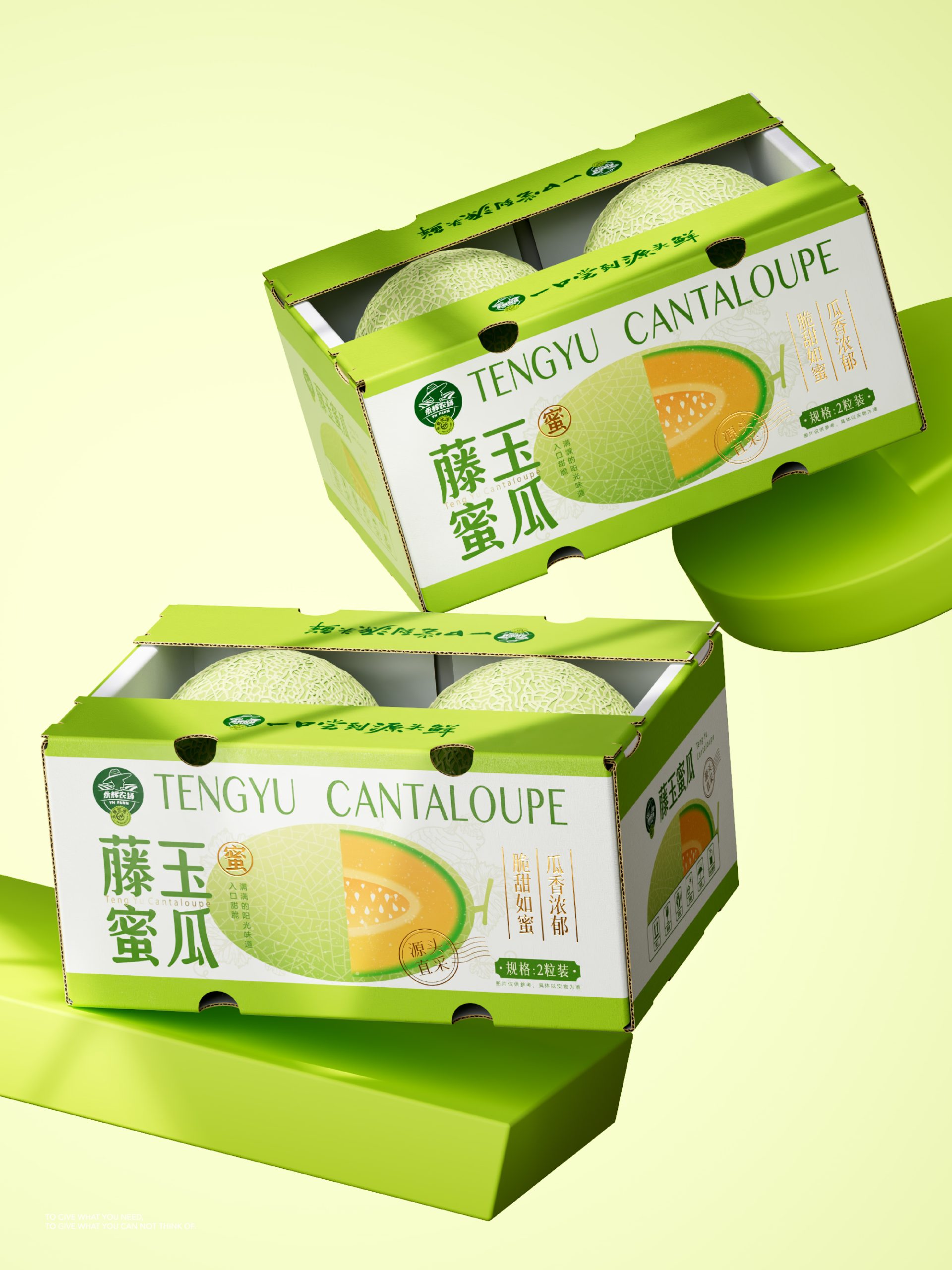 Yonghui Farm Tengyu Melon Packaging Design – Packaging Of The World