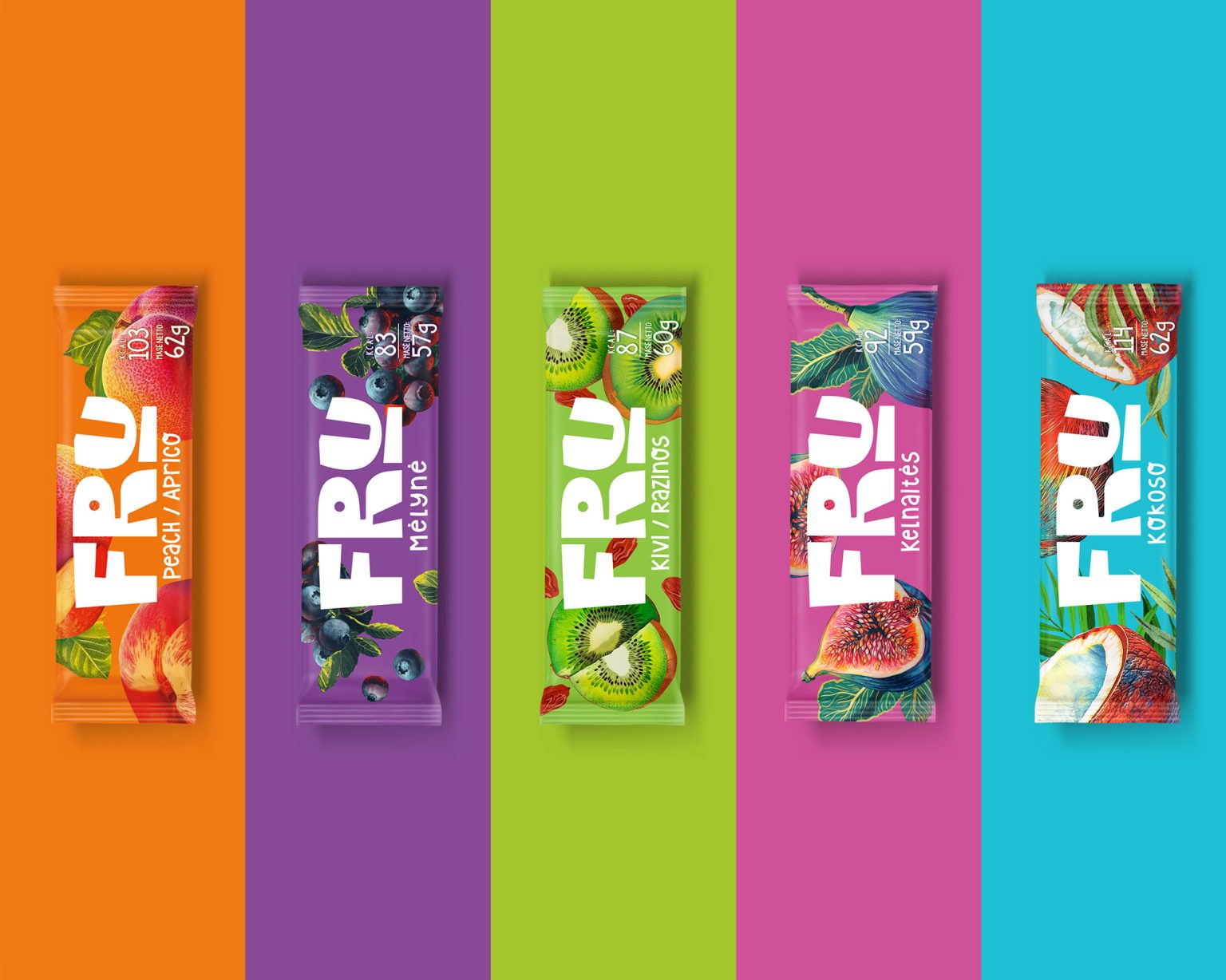 FRUlicious – sweet fruit bars – Packaging Of The World