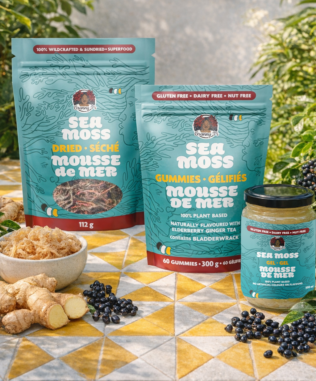 Granny P’s — Heritage Sea Moss (Dried, Gel & Gummies) – Packaging Of ...